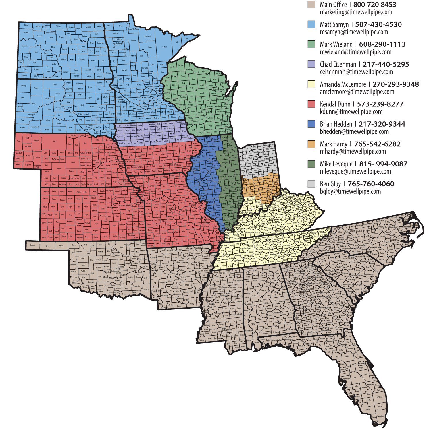 Timewell Drainage Products | Contact Us